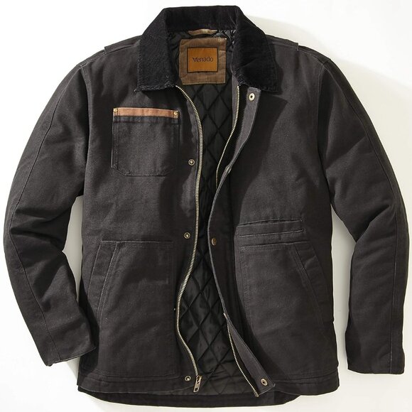 Venado | Jackets & Coats | Canvas Concealed Carry Jacket Black Xl ...